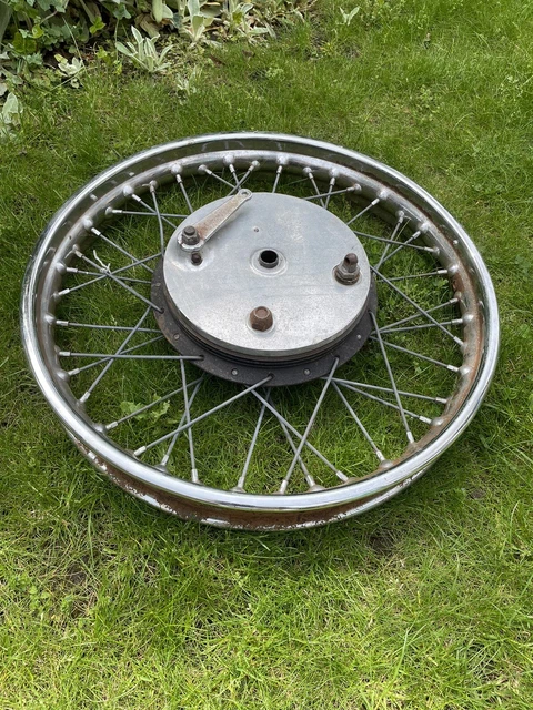 BSA GOLDSTAR A65 8inchbFinned And Vented Single Sided Front brake Wheel ...