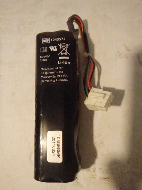 PHILIPS RESPIRONICS REF 1043572 Rechargeable Li-lon Battery Pack $59.99 ...