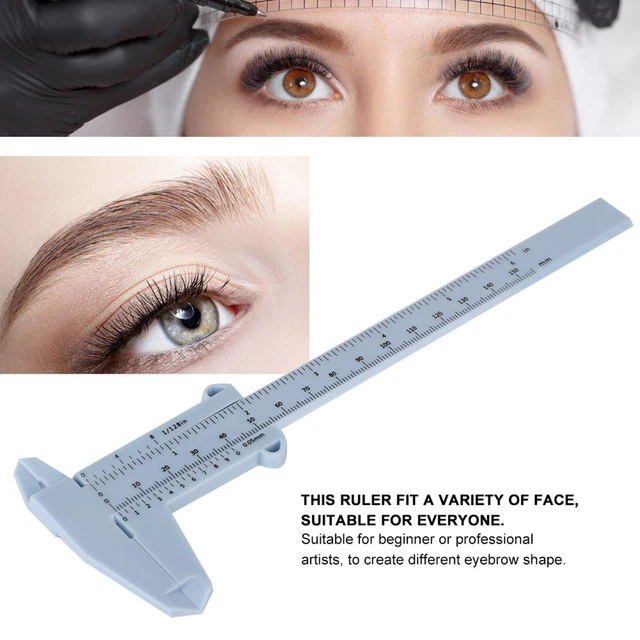 BROW MAPPING RULER Mapping Eyebrow Tattoo Eyebrow Ruler Eyebrow Measure ...
