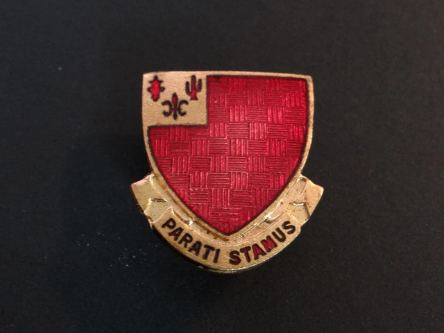 WWII US ARMY 218th Field Artillery DI/DUI Crest Pin, Screwback SB Meyer ...