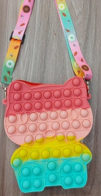 HELLO KITTY SLIDE Shoulder Bag Push it Bubble Pop Fidget Sensory Toy ...
