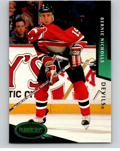 1993-94 PARKHURST GLACE d'émeraude #117 Bernie Nicholls New Jersey ...