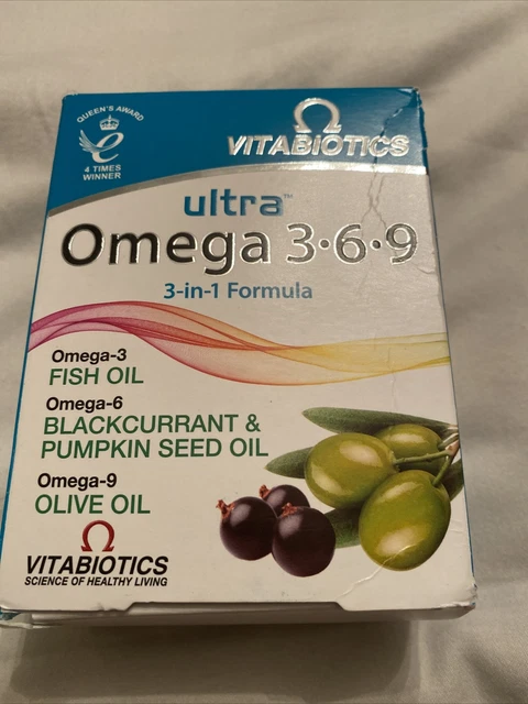 VITABIOTICS ULTRA OMEGA-3.6.9 Capsules High Purity Strength Fish Oil - 60 Caps £8.50 - PicClick UK