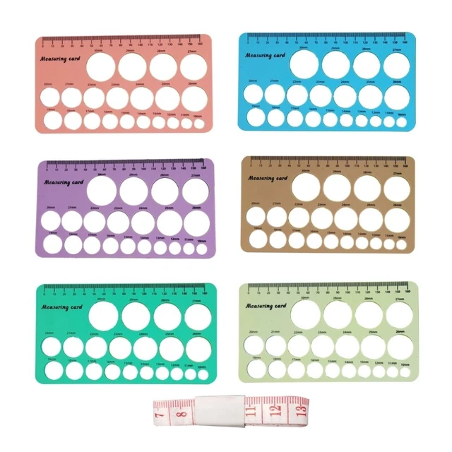 SILICONE NIPPLE MEASURING Card Flange Ruler Sizing Rulers £5.25 ...