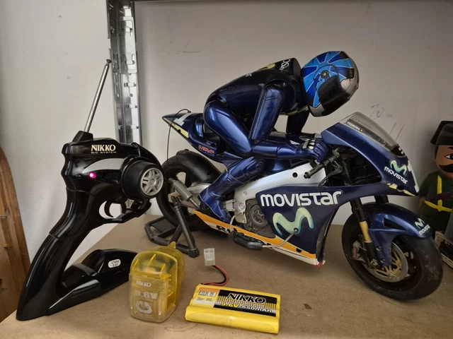 RARE LARGE RC MOVISTAR Motorcycle 1/5 Scale £260.68 - PicClick UK