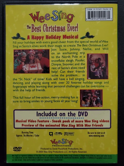 WEE SING - The Best Christmas Ever! (DVD, 2004) A Kids Musical Holiday ...