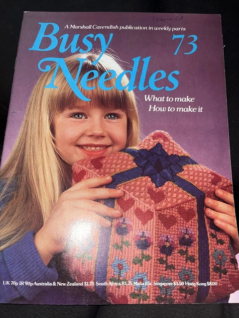 BUSY NEEDLES, VINTAGE craft book, Part 73 vintage various crafts 1983 ...