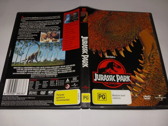 JURASSIC PARK - A Steven Spielberg Film (Dvd, Pg) $5.99 - PicClick AU