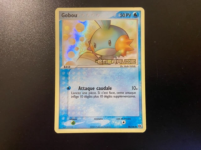 CARTE POKÉMON GOBOU STAMP Ex Emeraude Holographique Française EUR 30,00 ...