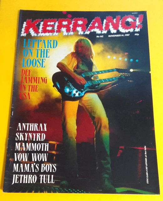 KERRANG! 162 November 14 1987 - Def Leppard, Anthrax, Mammoth, Jethro ...