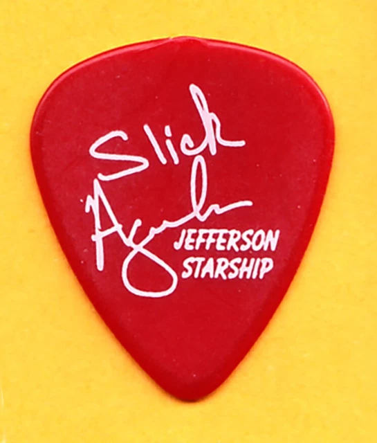 JEFFERSON STARSHIP SLICK Aguilar Signature Rouge Guitare Pick - 1990s ...