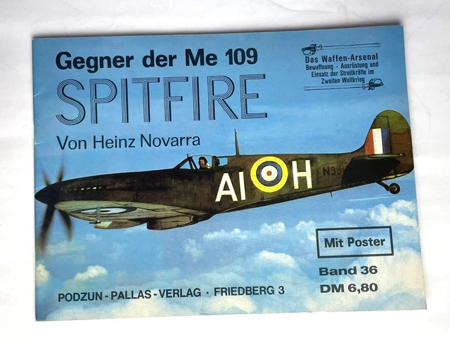 DAS WAFFENARSENAL M. Poster Spitfire Gegner Der Me 109 Royal Air Force Luftwaffe EUR 5,00 ...