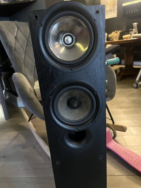 KEF IQ5 SP3501 Floorstanding Speakers 130W 8 Ohms black with front covers £247.00 - PicClick UK