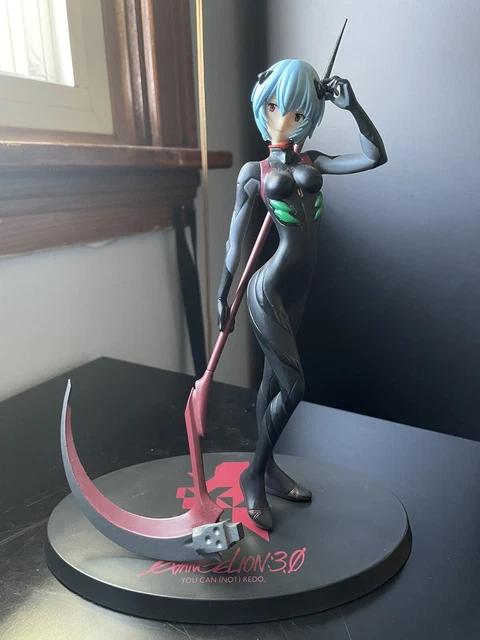 RARE AUTHENTIC EVA 3.0 Tentative Name:Rei Ayanami Black Suit/Scythe ...