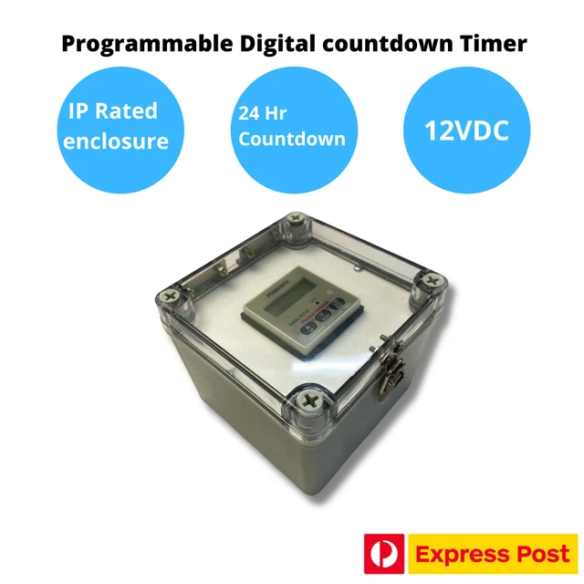 PROGRAMMABLE DIGITAL COUNTDOWN Timer in IP65 rated Enclosure ...