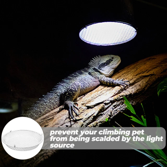 REPTILE LAMP SHADE Terrariums Cover Ceramic Heating Pets Safe Protector ...