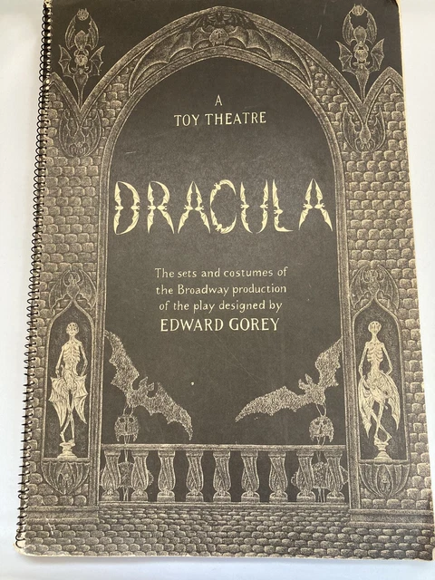 RARE ILLUSTRATED EDWARD Gorey DRACULA Toy Theatre Vampire set Book! £62 ...