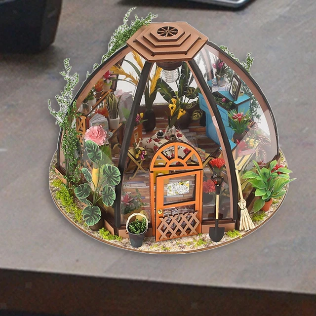 CREATIVE HANDCRAFT DOLLHOUSE Kits with Gardening Tool & £25.81 ...