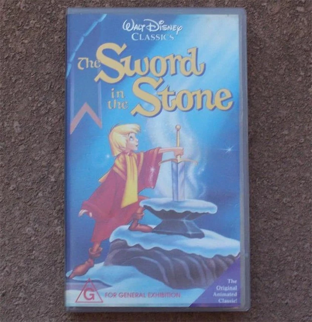 WALT DISNEY CLASSICS THE SWORD IN THE STONE - VHS Video Cassette tape ...