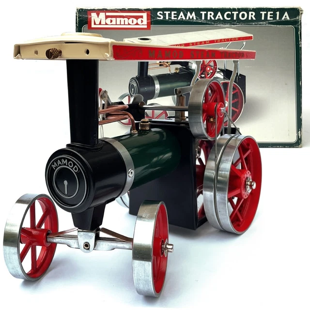 A VINTAGE MAMOD Te1A Live Steam Traction Engine Complete With Box ...