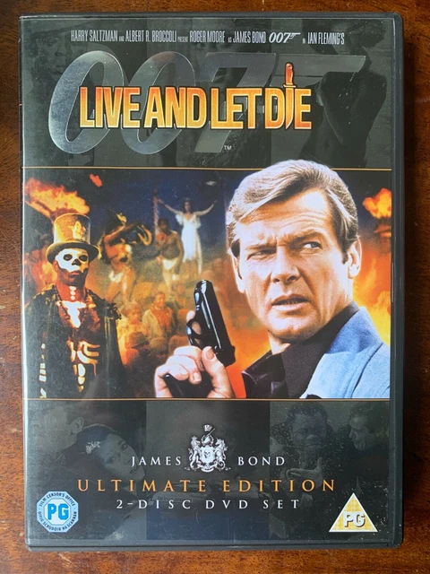 LIVE ET LET Die DVD James Bond Film 007 2 Disque Ultimate Edition Largeur Livret EUR 9,79 ...