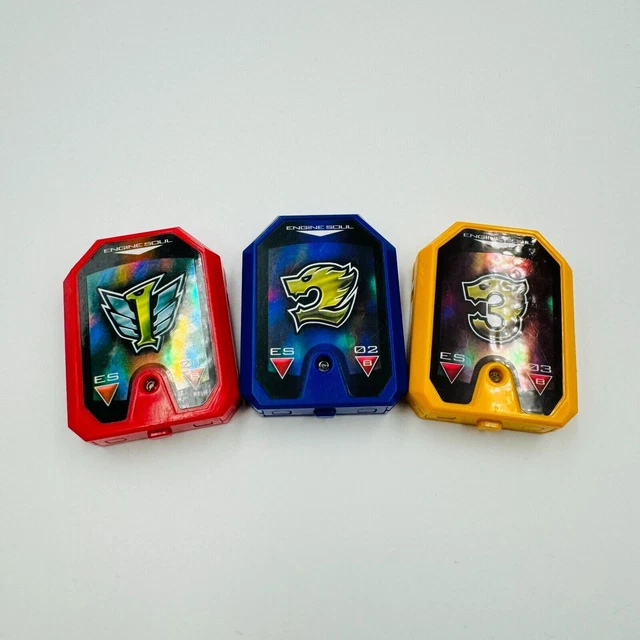 POWER RANGERS ENGINE Sentai Go-onger DX Engine Soul 1 2 3 Set Bandai £ ...