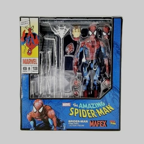 FIGURINE ARTICULÉE MAFEX n°108 Marvel Spider-Man Medicom Toy (boîte ...