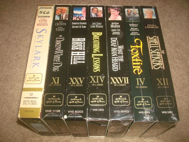 HALLMARK MOVIE VHS Tape LOT Hall of Fame Gold Crown Collector's Ed ...