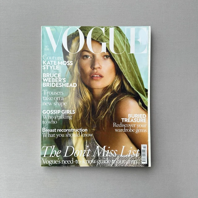 BRITISH VOGUE MAGAZINE October 2008 Kate Moss UK English United Kingdom ...