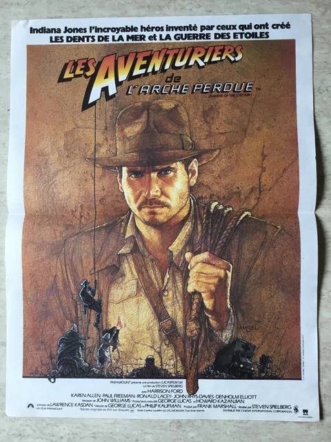 AFFICHE ORIGINALE CINÉMA : Les aventuriers de l'arche perdue (EO 1981) Spielberg EUR 85,00 ...