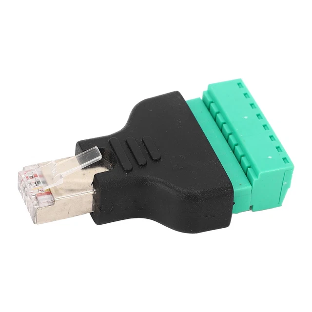 RJ45 SCREW TERMINAL Adapter 3Pcs RJ45 Female Thread To 8 Pin Network ...