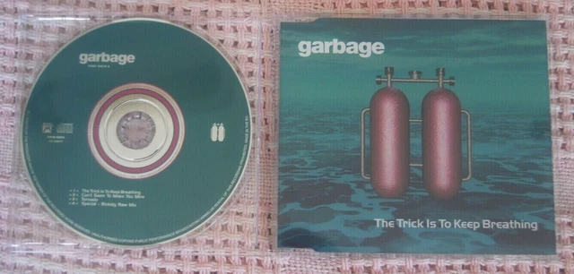 GARBAGE *THE TRICK IS TO KEEP BREATHING* EU 4-track CD 1998 SHIRLEY ...