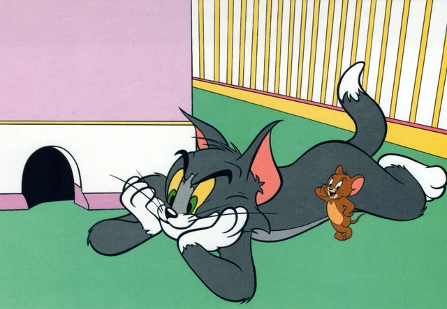 TOM AND JERRY Cartoon Cat And Mouse UNP 4x6 Postcard £4.07 - PicClick UK