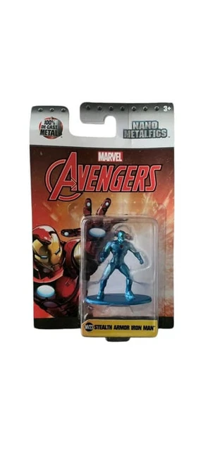 FIGURINE MARVEL AVENGERS Nano MetalFigs Stealth Armor Iron Man MV23 ...