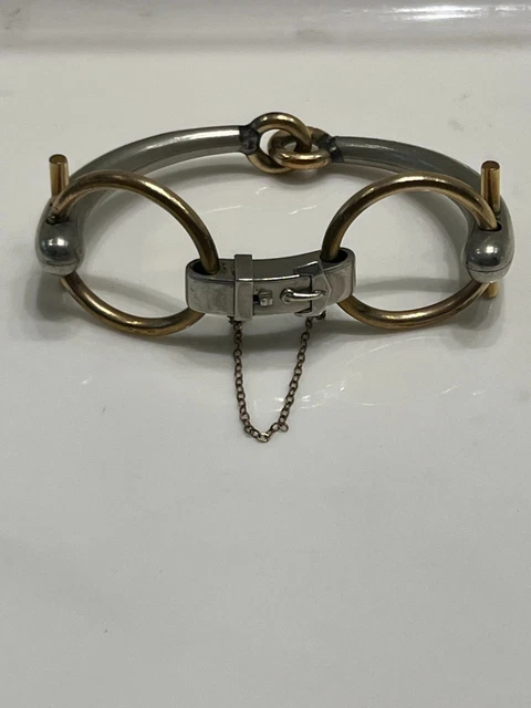 RARE 1930'S ANTIQUE Trotteur Dorette Horse Bit Equestrian Link Bracelet £382.81 - PicClick UK