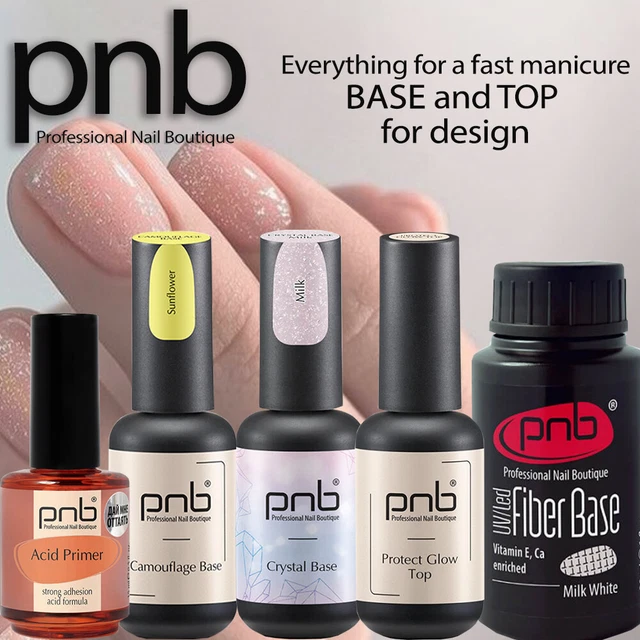 PNB BASE / Fiber, Camouflage, Color. TOP / Express, No-wipe. Gel Nail ...