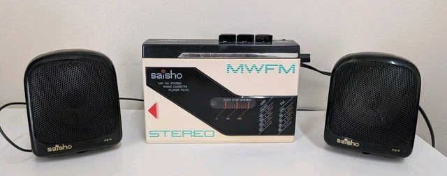 SAISHO PS175 MW/FM Personal Stereo Radio Cassette Player + Saisho PS6 ...