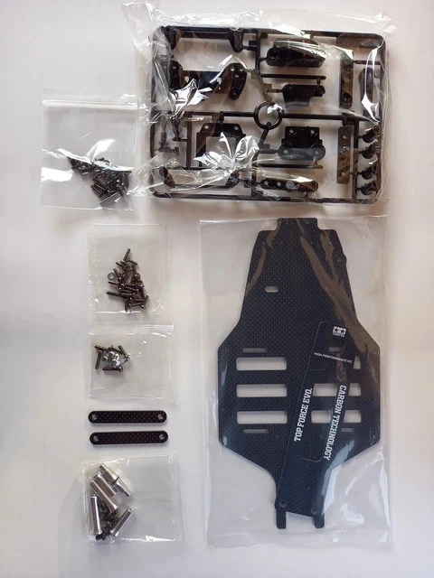 TAMIYA TOP FORCE EVO Carbon Chassis Conversion Kit - New 47470/47350 ...