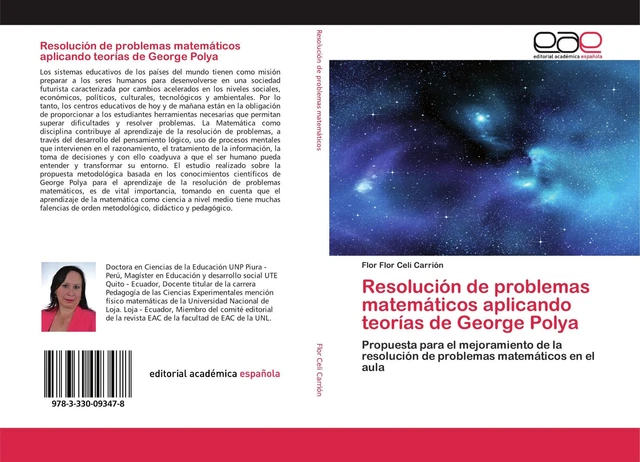 RESOLUCIÓN DE PROBLEMAS matemáticos aplicando teorías de George Polya Carrión EUR 55,90 ...