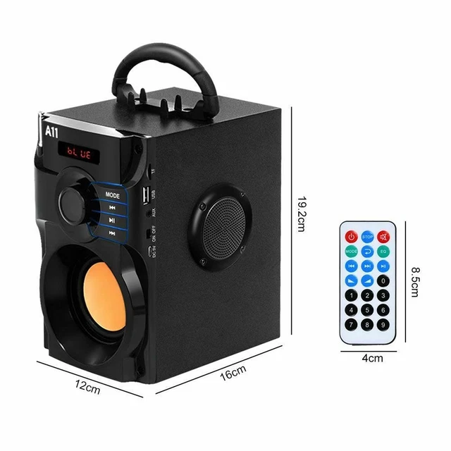 PORTABLE WIRELESS BLUETOOTH Speaker Subwoofer Heavy Bass Outdoor Party ...