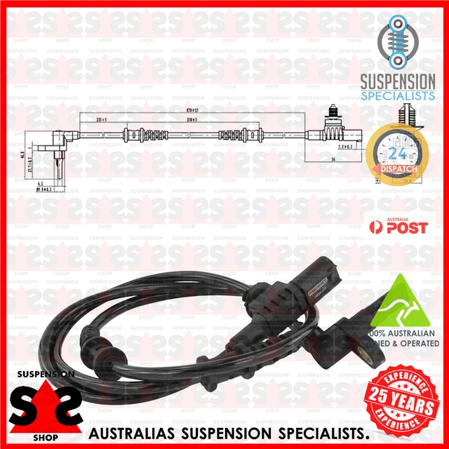 FRONT AXLE SENSOR, Wheel Speed Suit MERCEDES-BENZ Sprinter 5-T 515 CDI ...