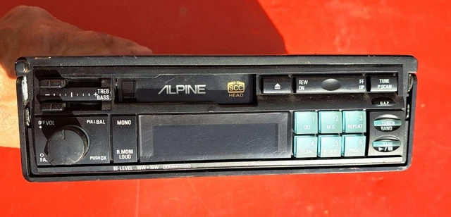 RARE OLD SCHOOL Alpine 7293 AM/FM Pull Out Voiture Lecteur Cassette ...