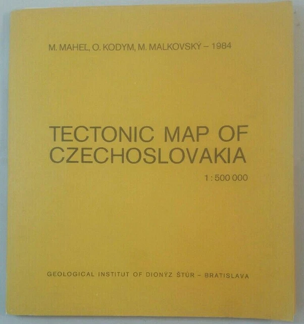 TECTONIC MAP OF Czechoslovakia 1:500 000. Mahel, Michal, O. Kodym and ...