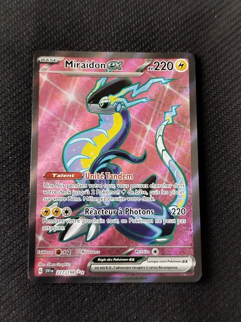 CARTE POKÉMON MIRAIDON EX Full Art 227/198 EV01 Ecarlate et Violet ...