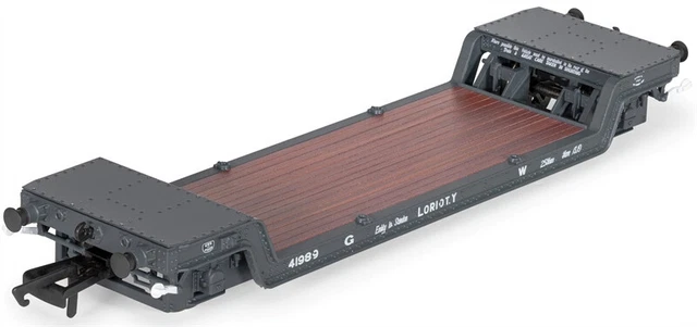 HORNBY R60100 LORIOT Y well wagon in GWR grey - 41989 - NEW £18.88 ...