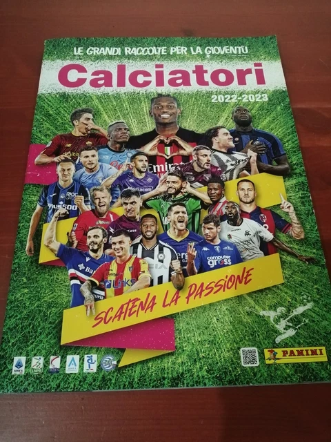 ALBUM FIGURINE CALCIATORI panini 2022/23 con 6 figurine ottimo Rif ...