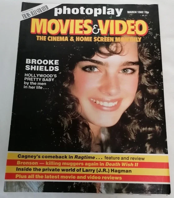 MAGAZINE - PHOTOPLAY Movies & Video March 1982 Brooke Shields Cagey Bronson £6.00 - PicClick UK