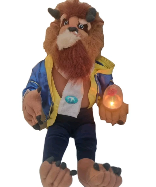 WALT DISNEY COMPANY Beauty and the Beast Talking Beast Light Up Rose ...