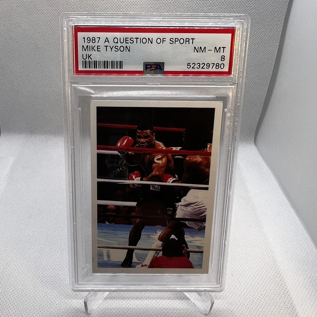 1987 A QUESTION Of Sport UK Mike Tyson Rookie Karte PSA 8 NM MT EUR 276 ...