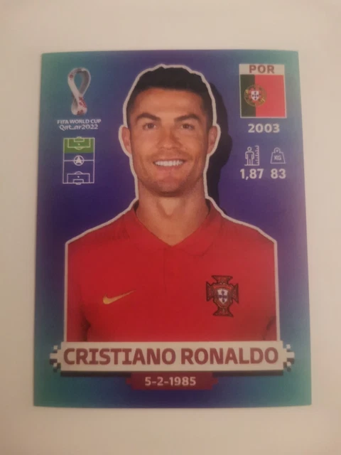 PANINI WORLD CUP QATAR 2022 POR18 CRISTIANO RONALDO figurina CR7 EUR 5,90 - PicClick DE